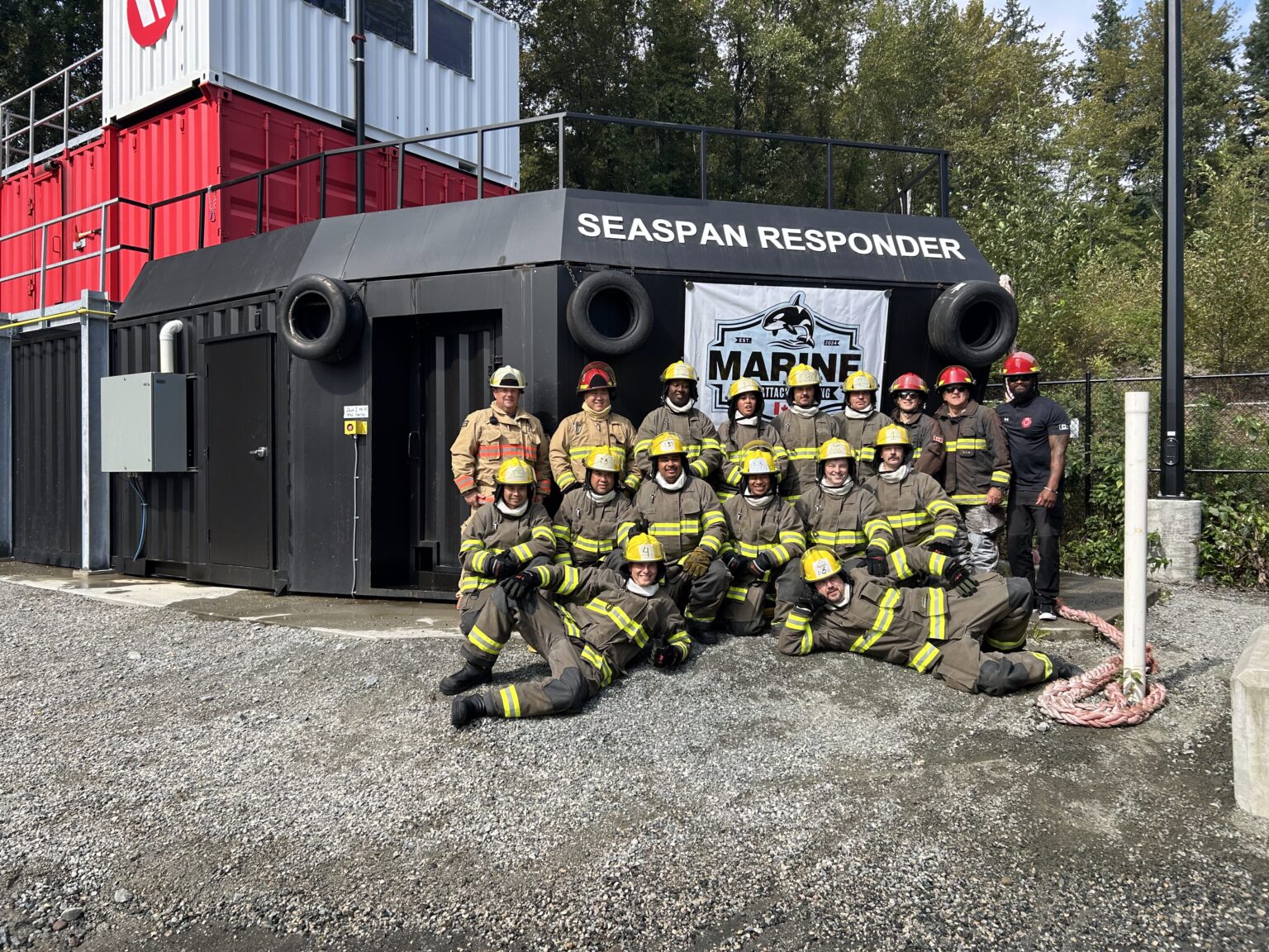 New marine firefighting training structure fully operational at ...